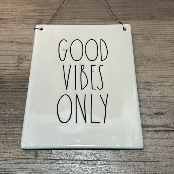 Rae Dunn | Wall Decor | Rae Dunn Good Vibes Only Wall Hanging Decor ...